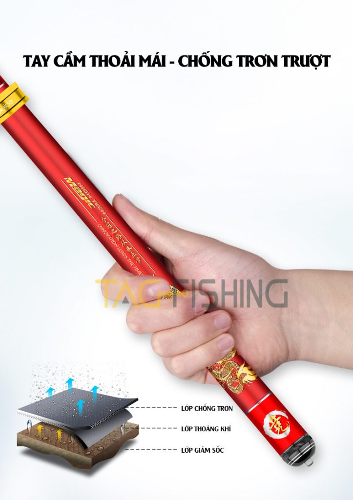 Cần Câu Tay Guide Bashen Thắng Lợi Đỏ 5H - Vua Đồ Câu