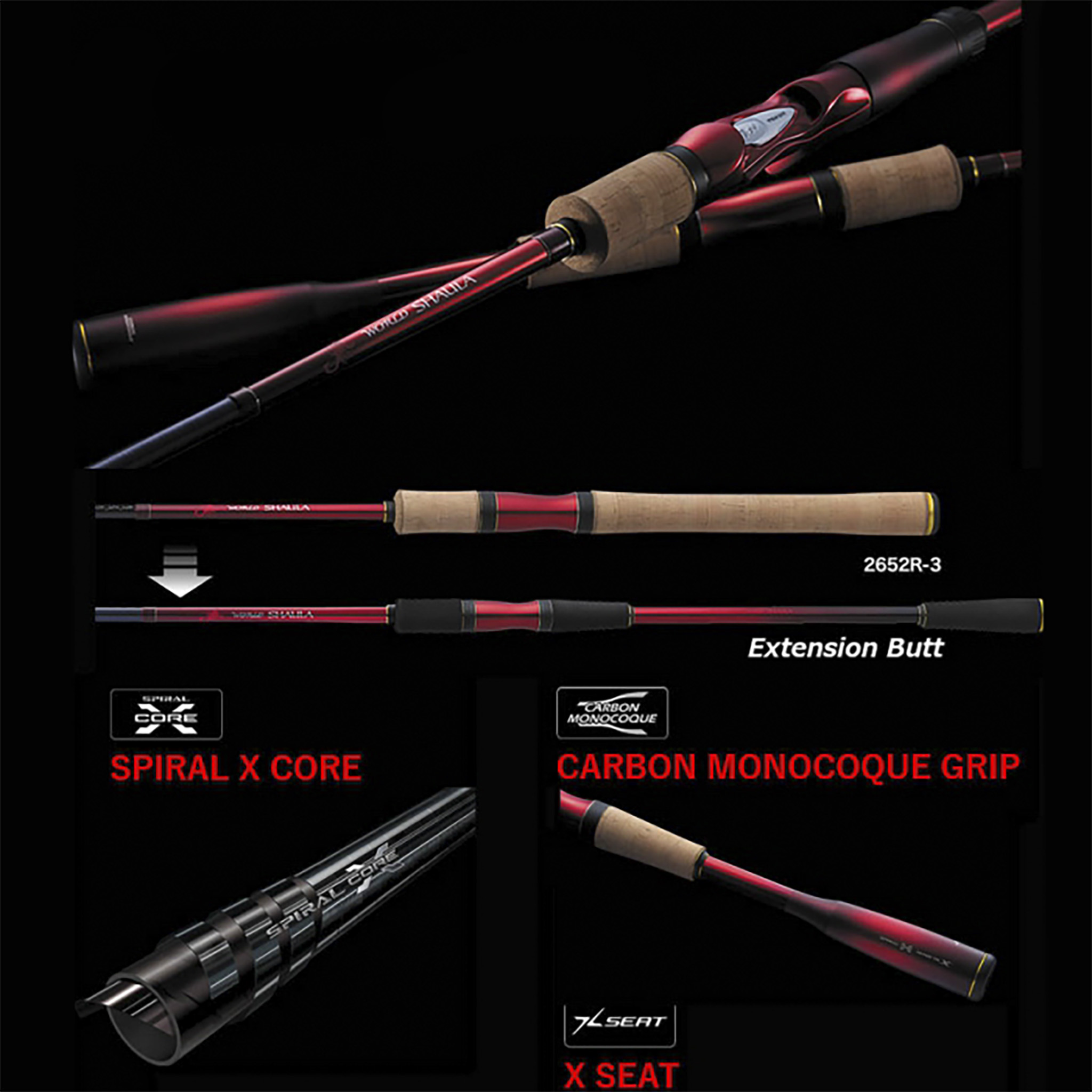 Cần Lure Máy Ngang Shimano World Shaula - Vua Đồ Câu