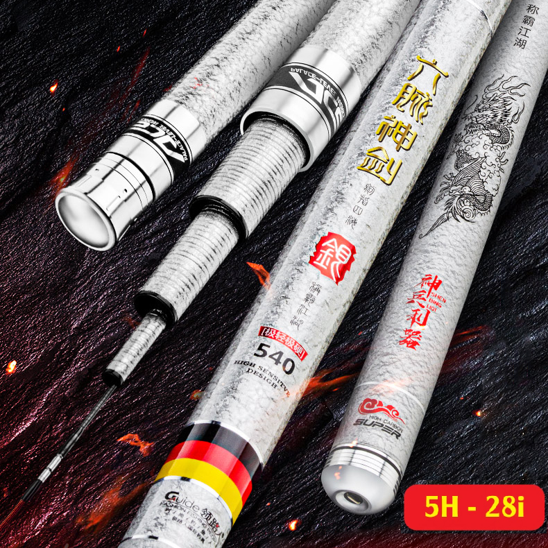 Cần Tay Guide Lục Mạch Thần Kiếm Bạc 5H - 28i - Vua Đồ Câu