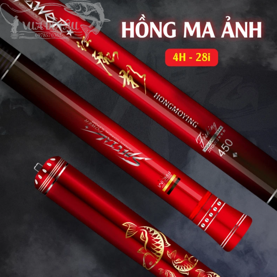 Cần Câu Tay Guide Hồng Ma Ảnh 4H - Vua Đồ Câu